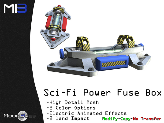 Second Life Marketplace - [MB3] Sci-Fi Power Fuse Box